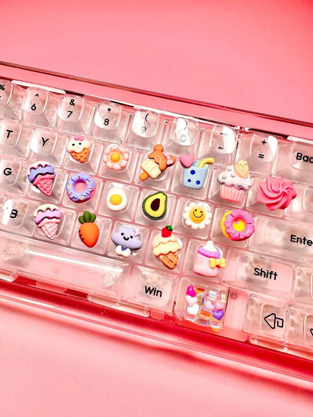 Cute Keyboard, Cute Keycap, Custom Keycap, Transparent Keycap, Please ...
