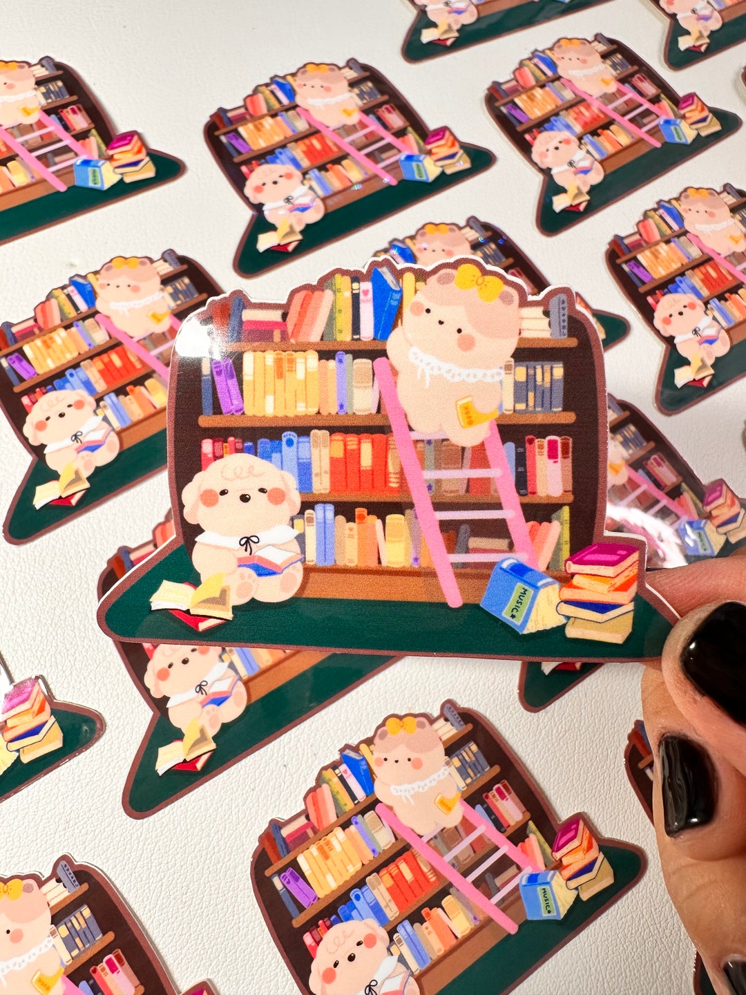 Library Sticker ,book Club Stickers, Read Book Sticker, Decorate Book ...