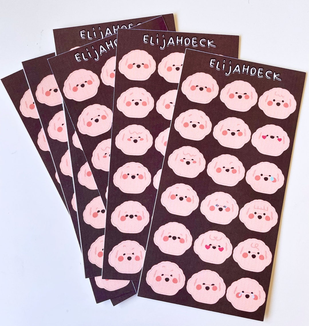 All About the Face Expression! Sticker Sheet, Face Emoji, Dog Sticker ...