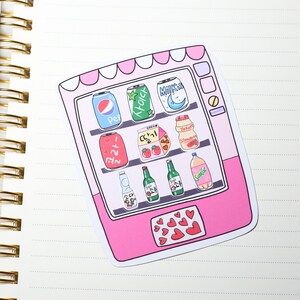 Pink Drink Vending Machine Sticker | Korean Food Sticker, Asian Food ...