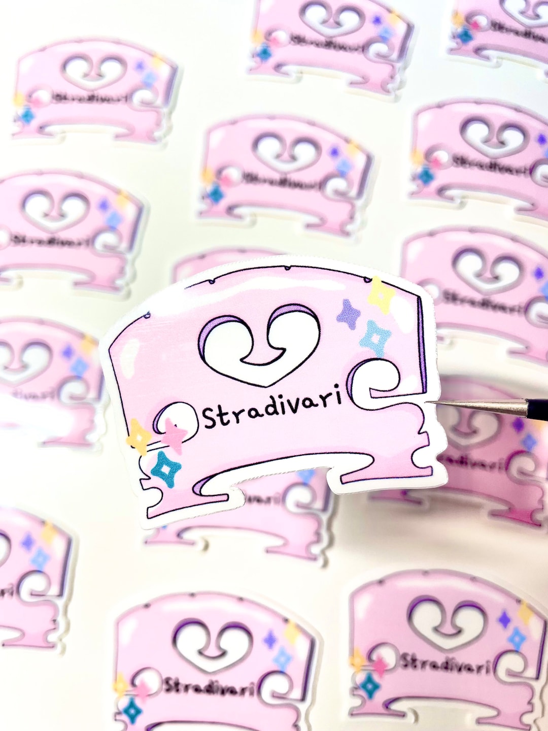 Stradivari Violin Viola Bridge Stickers | Instrument Stickers, Cute ...