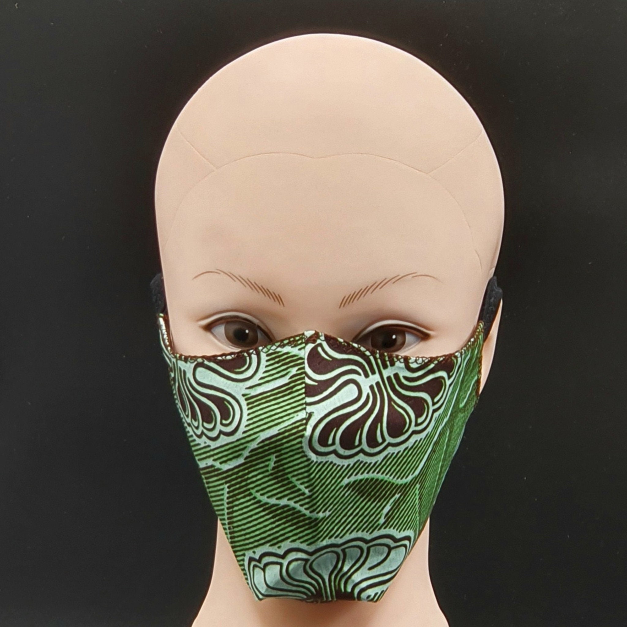 Handmade Face Mask Reusable African Wax print Face-Mask | Etsy