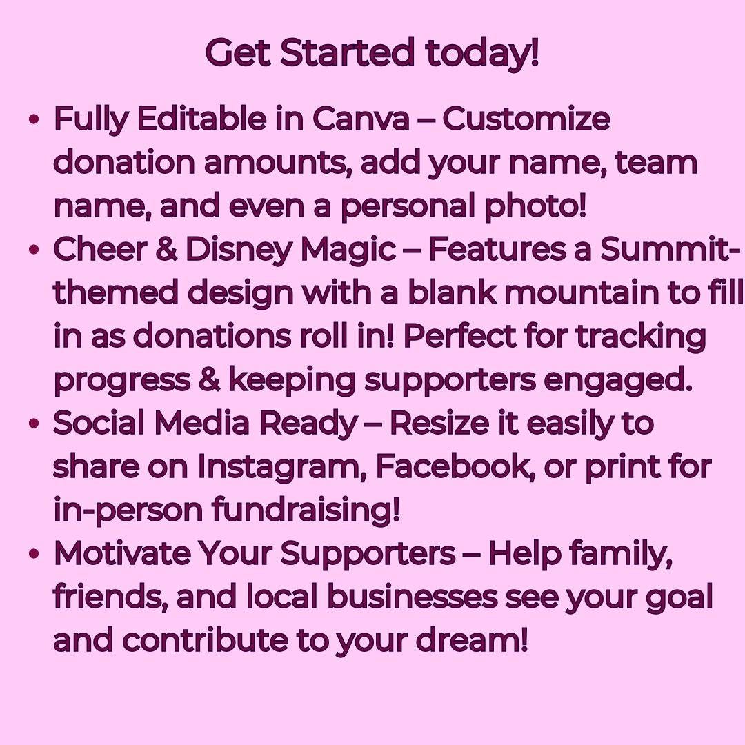 Editable Summit Fundraising Template – Raise Funds for Cheer ...