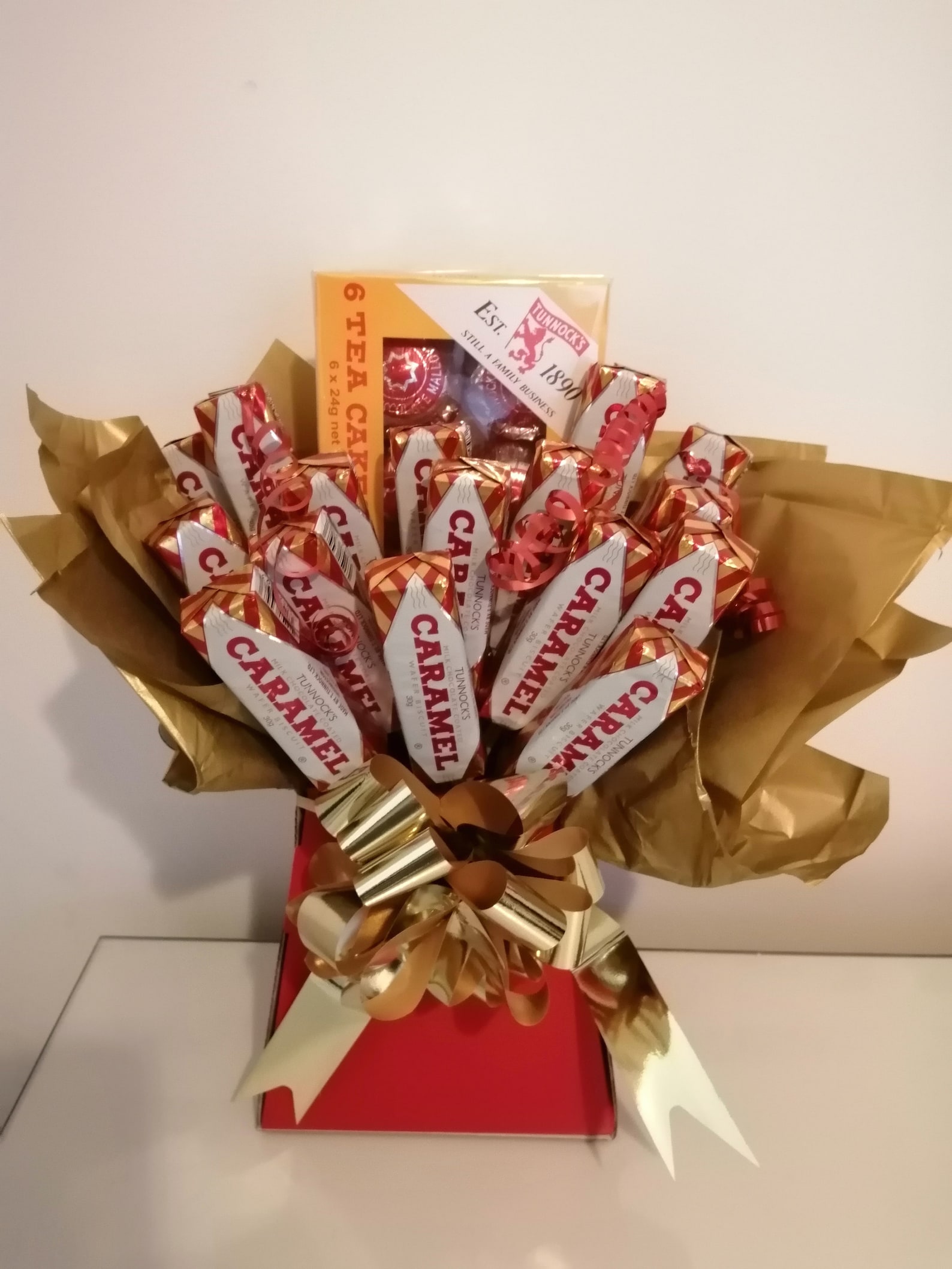 Tunnocks Caramel Wafer & Teacakes Chocolate Bouquet Hamper - Etsy UK