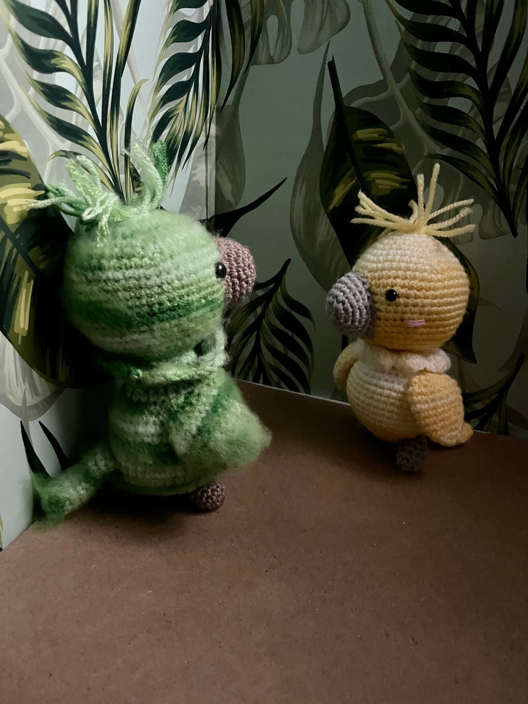 Handmade Crocheted Parrot. Stuffed Animal Crochet Toys. Lemon&lime ...