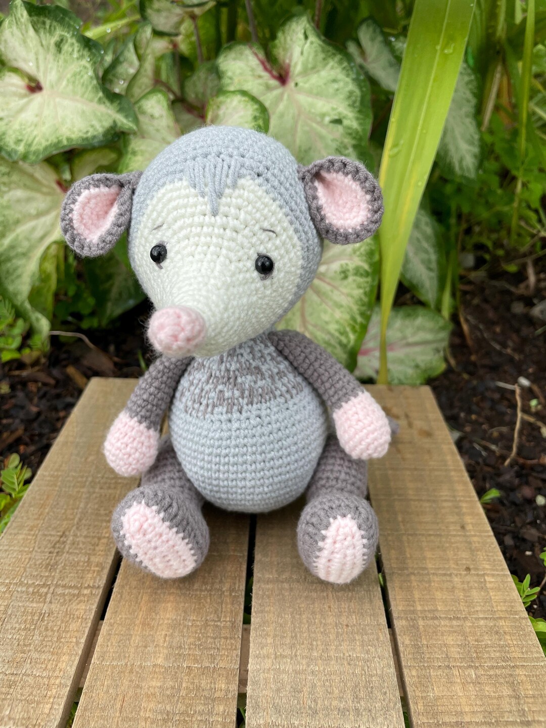 Opal the Opossum Amigurumi Stuffed Toy – Realistic Forest Animal ...