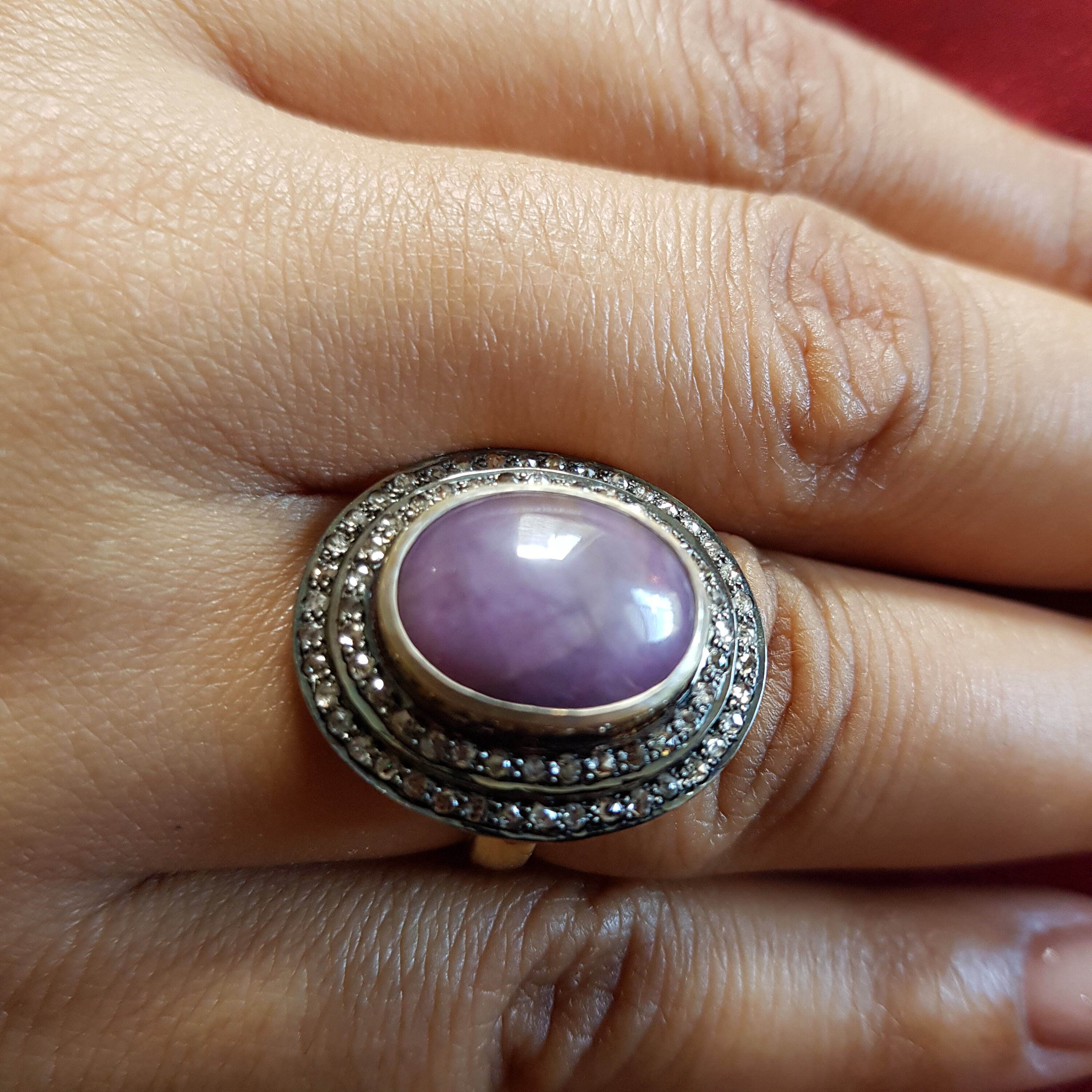 Star Ruby Ring Victorian Ring Oval Ruby Ring Silver Ring - Etsy UK