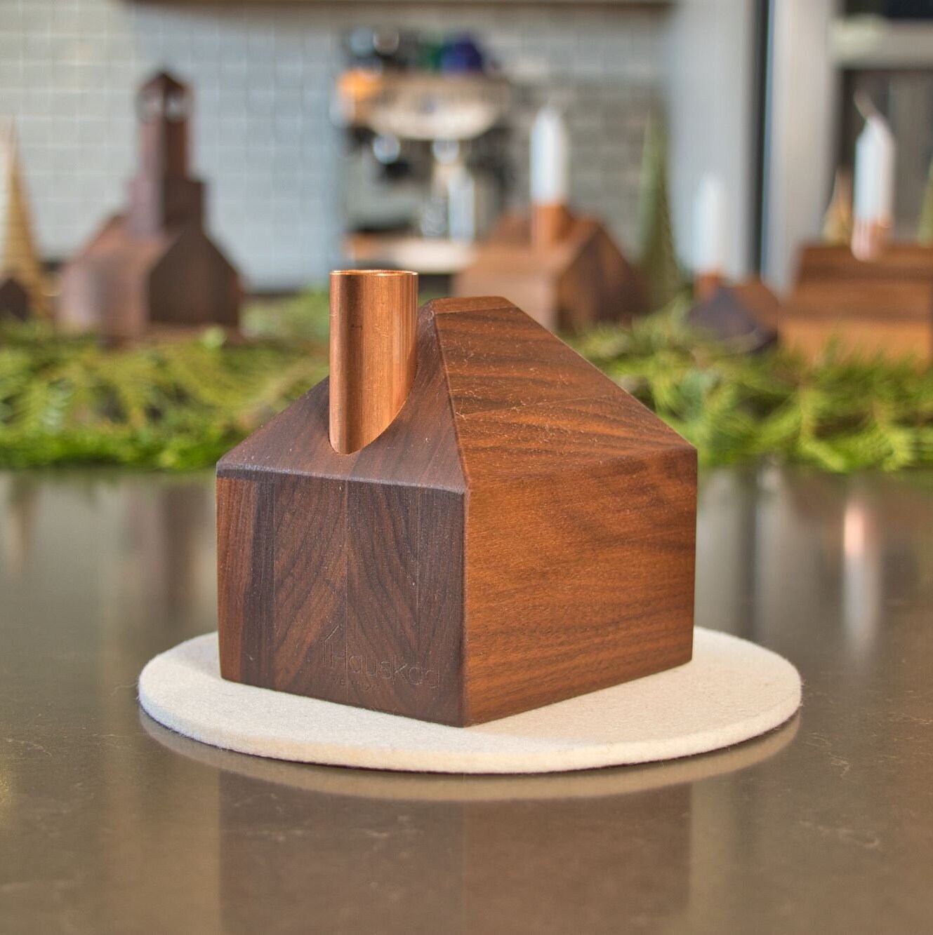 made with upcycled Solid walnut wood from local furniture makers Hygge ...