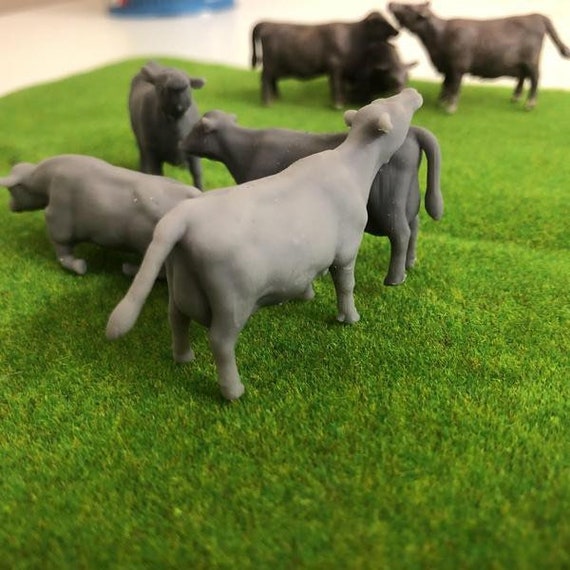 Toys Miniature Toys Role Playing Miniatures 0 Scale Cows Resin ...