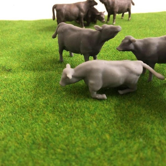 Toys Miniature Toys Role Playing Miniatures 0 Scale Cows Resin ...