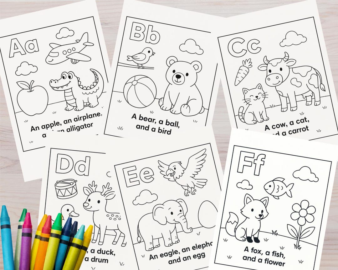 Printable ABC Coloring Pages for Kids | Alphabet Letters A–Z ...