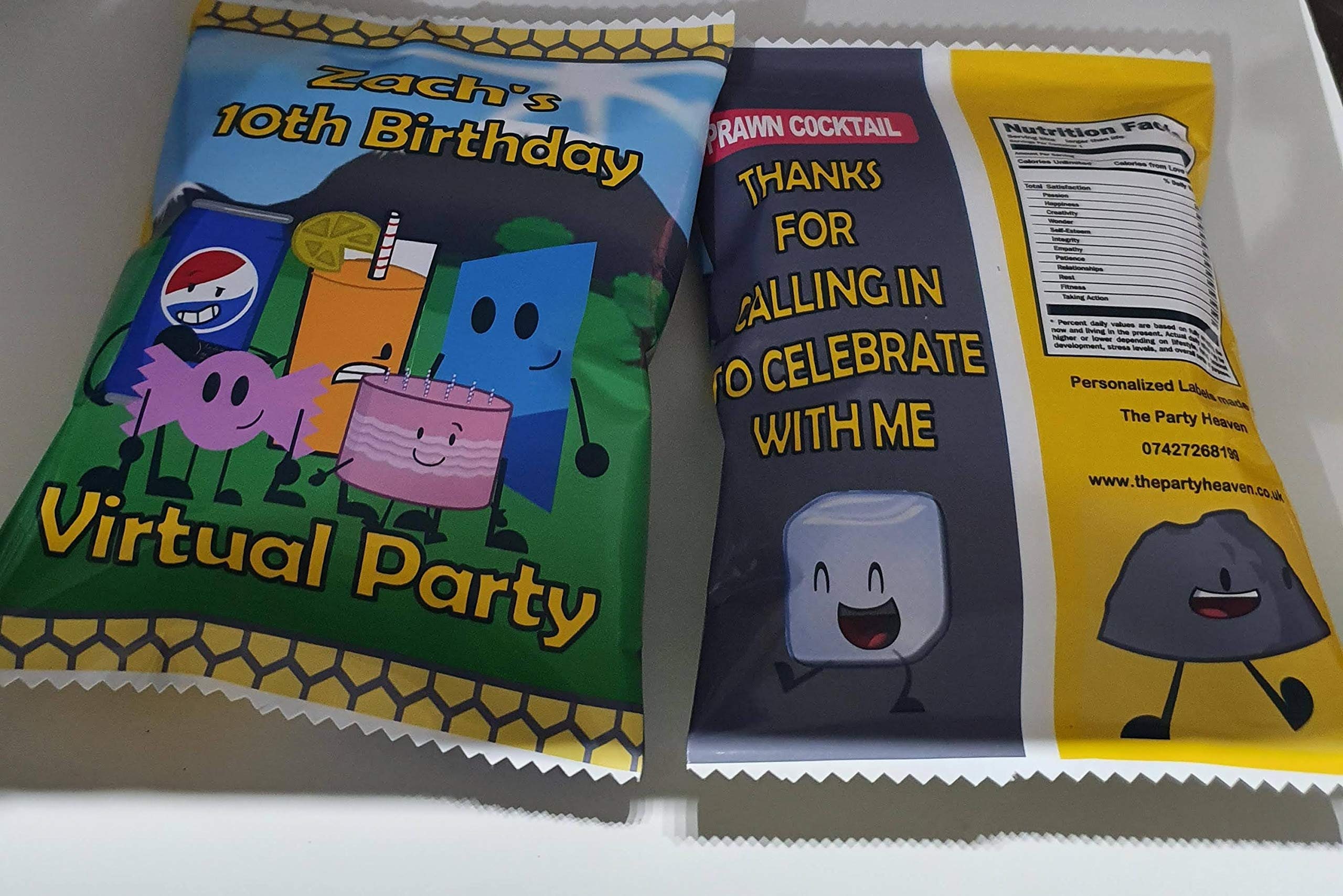 6 X Personalised Object Shows Crisp for All Occasion and - Etsy