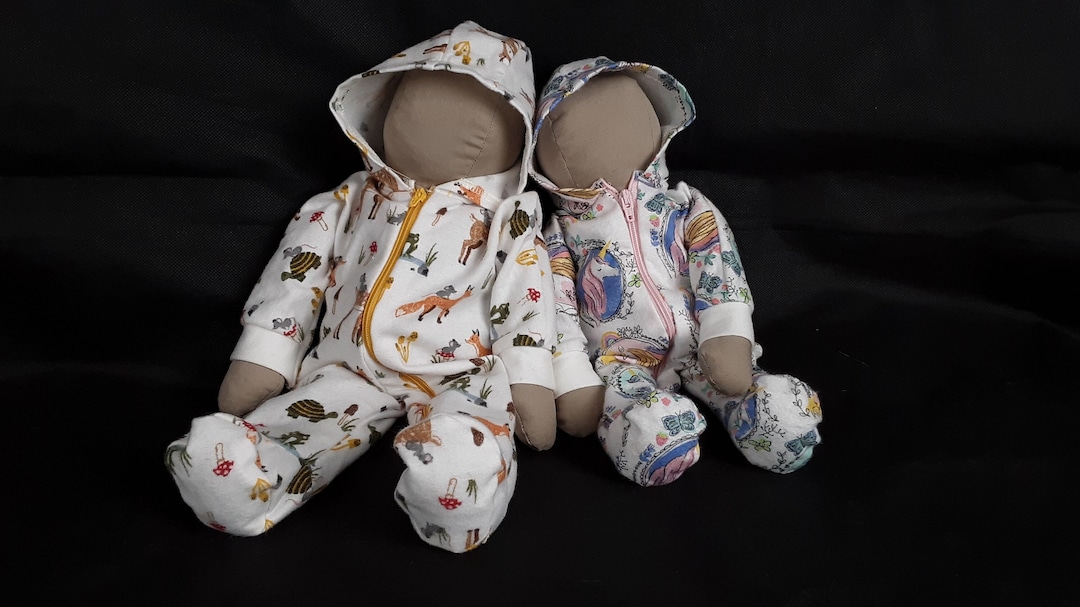 9-13" Footie Pajamas With Hood Sewing Pattern (instant Download PDF) - Etsy