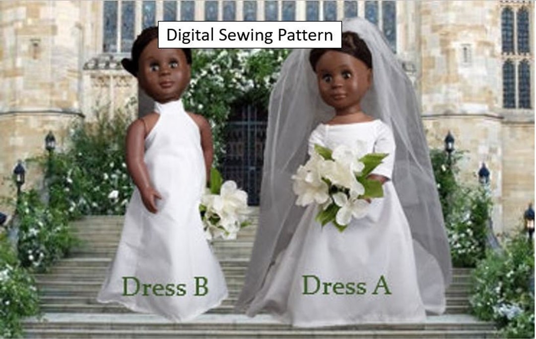 18 Inch Doll Dress Sewing Patterns Halter Neck and off Shoulder Dresses ...