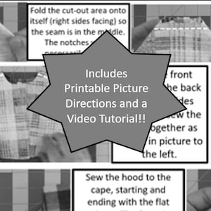 Doll Capelet Sewing Pattern (instant Download) Multi Size, Easy for ...