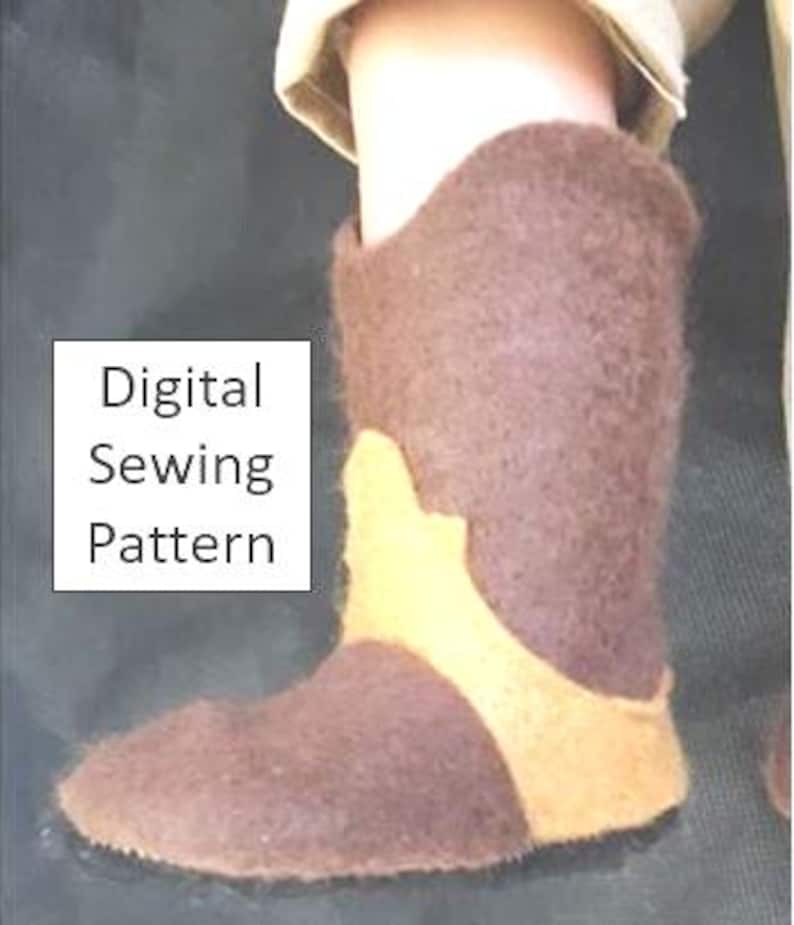 18 Inch Doll Western Boots Sewing Pattern (instant Download PDF With ...