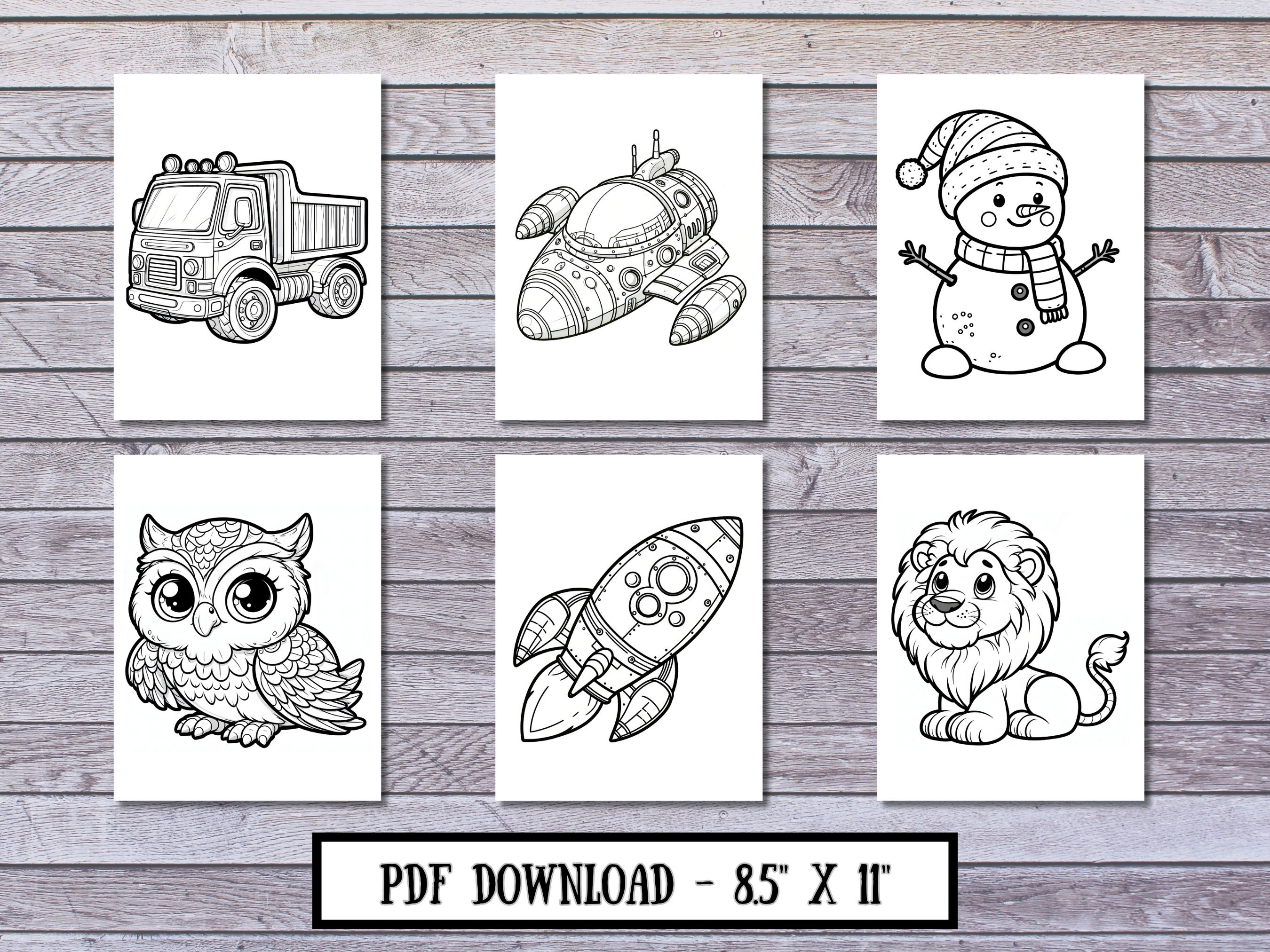 Cute and Fun Bold, Easy Coloring Pages Big Designs Coloring Book for ...