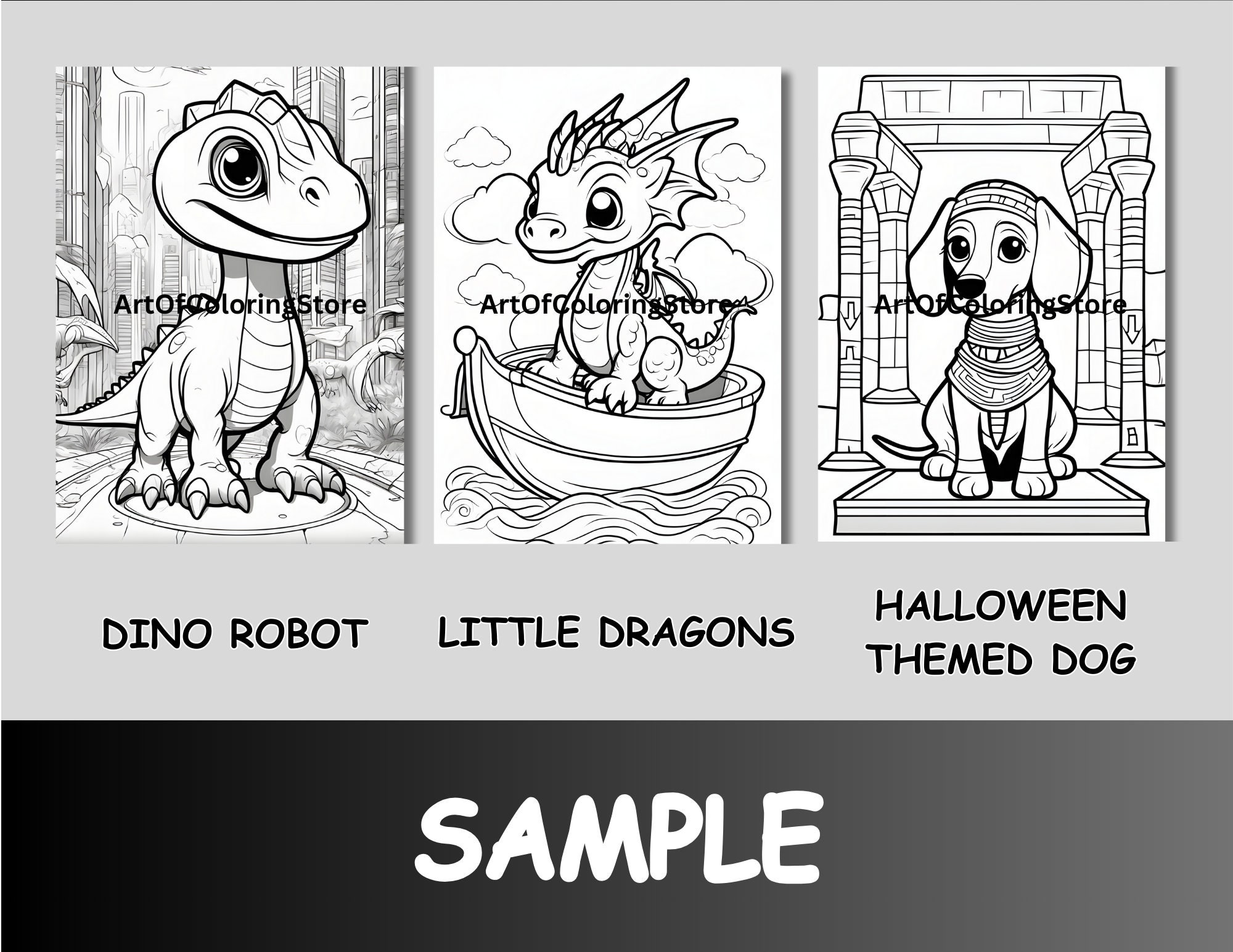 12,000 Coloring Pages for Kids and Adults, Whole Shop Bundle, Mega ...