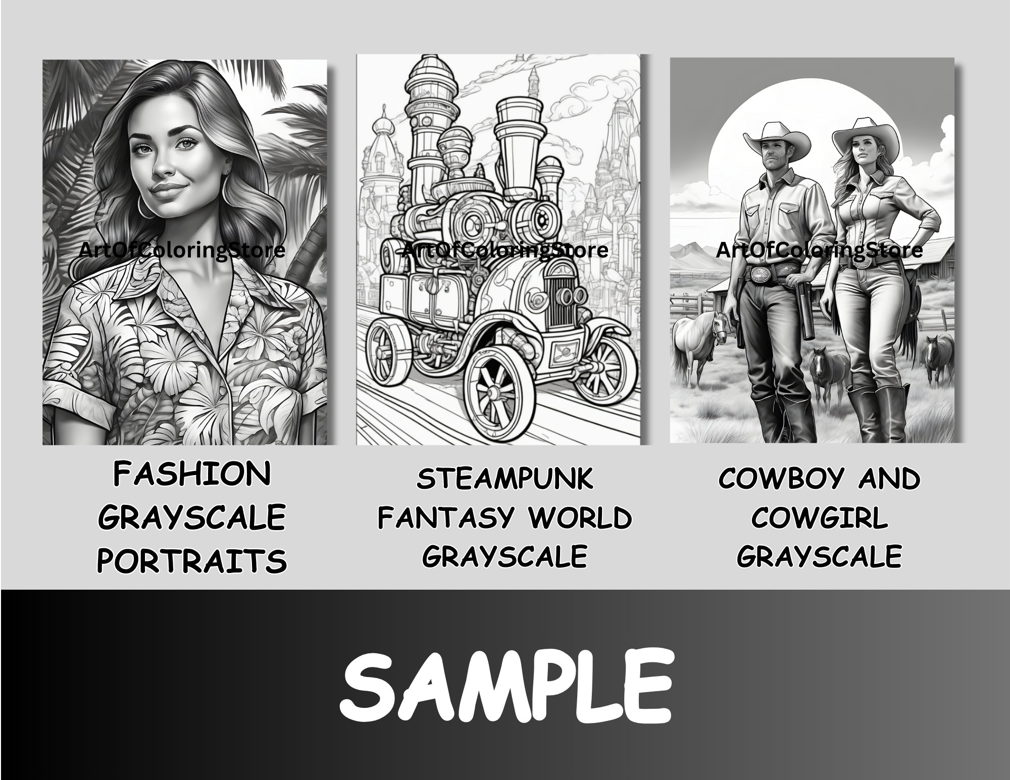 12,000 Coloring Pages for Kids and Adults, Whole Shop Bundle, Mega ...