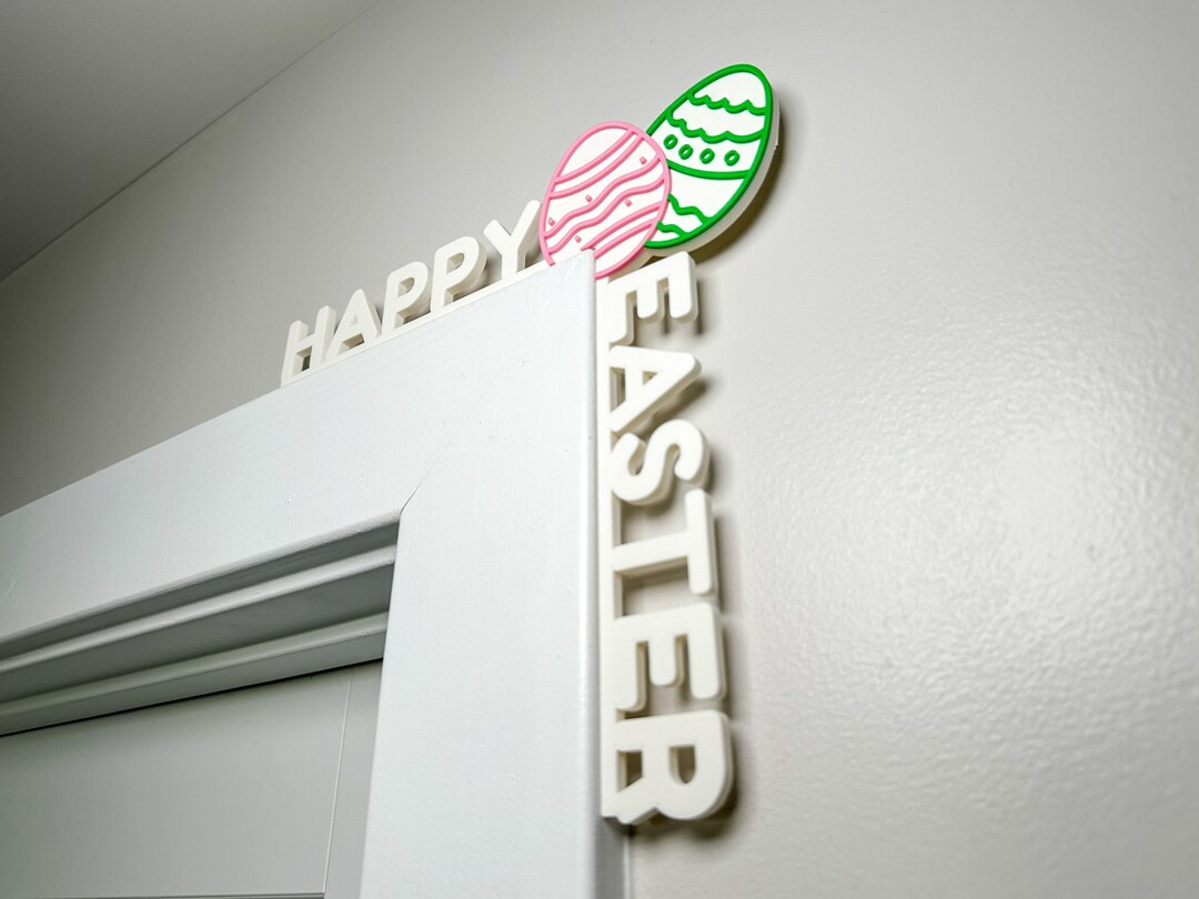 Easter Door Trim Decor With Three Designs to Choose From, Happy Easter ...