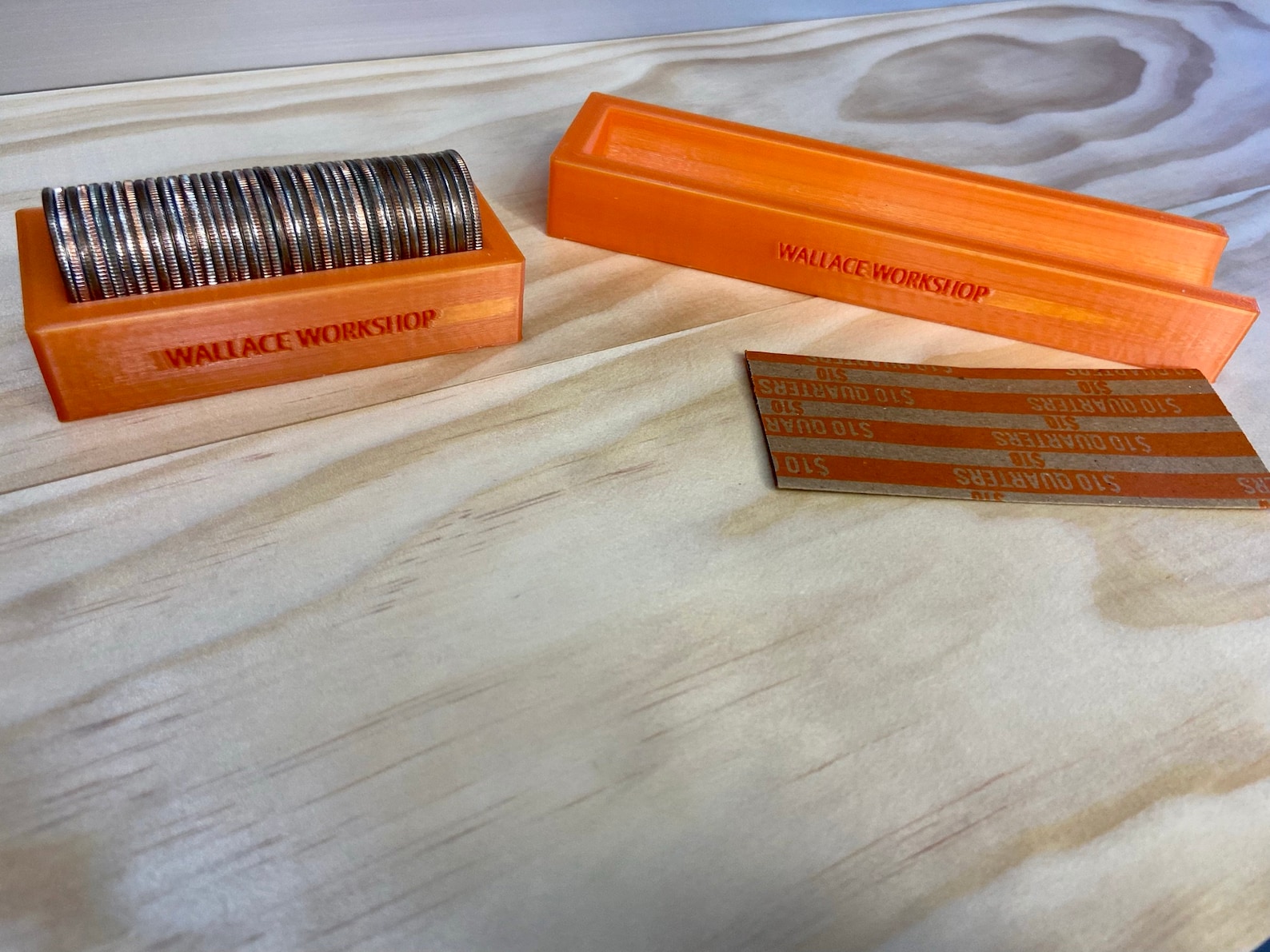 3D Printed Quarter Rolling/hunting Tray - Kit - Coin Sorter - Coin ...