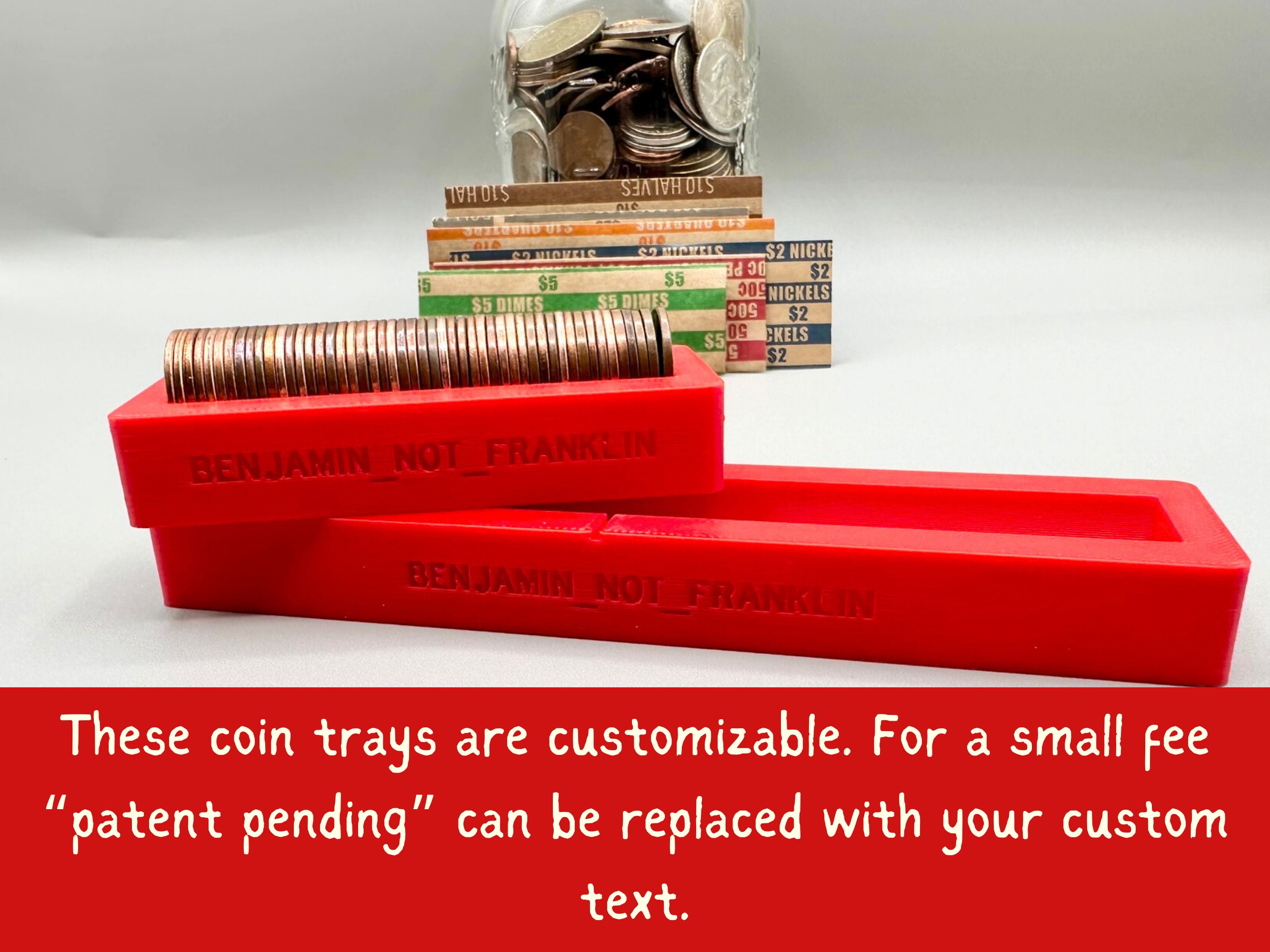 Penny Rolling Tray Kit | Cent Wrapping | Customizable | Coin Tray ...