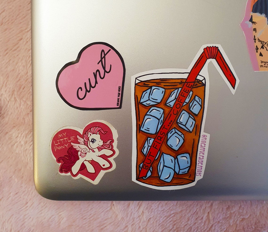 Cunt Sticker Pink Swear Words Sticker Cunt Gifts Cunt - Etsy