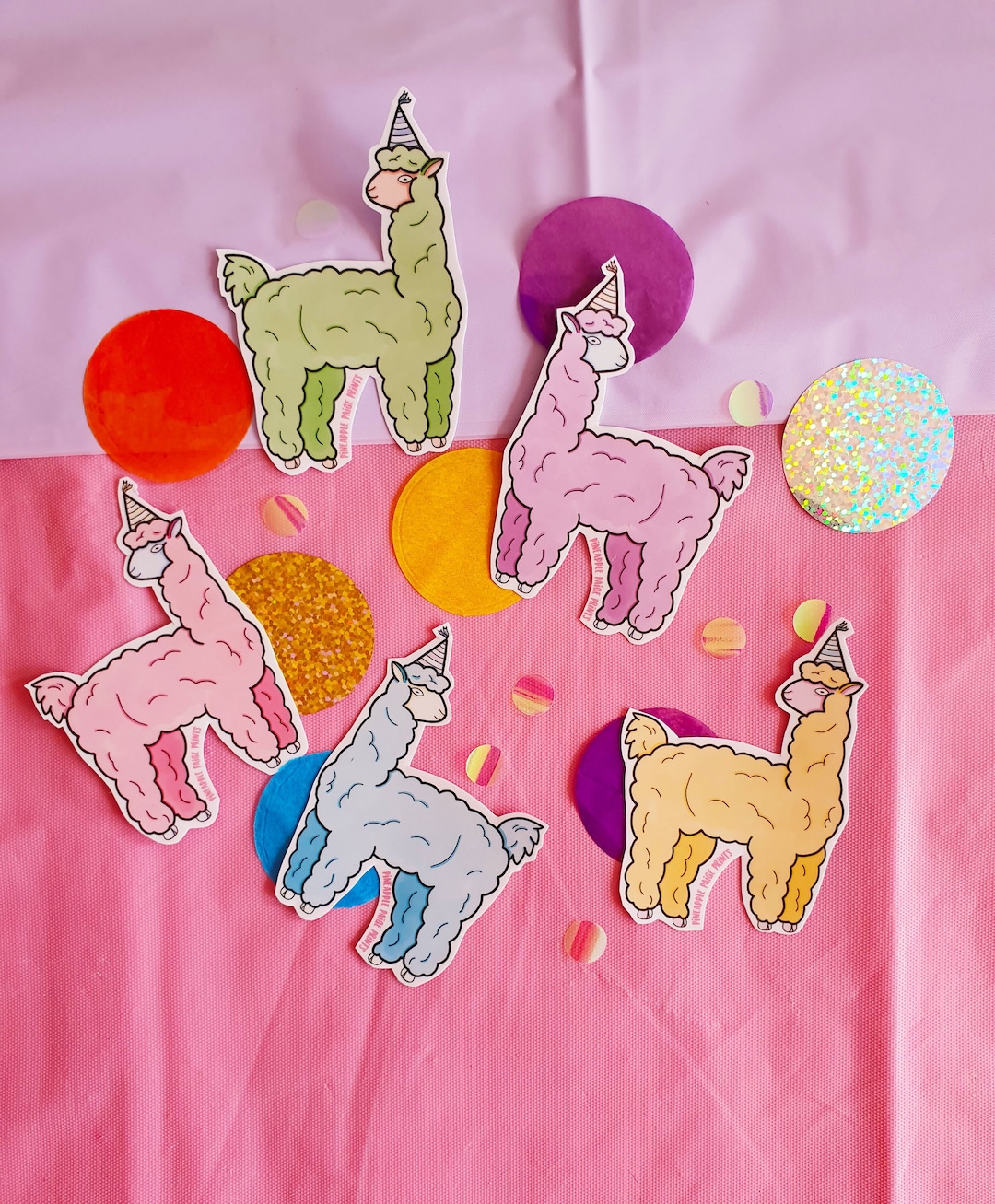Llama Sticker, Party Animal Sticker, Alpaca Sticker, Farm Animal Gifts ...