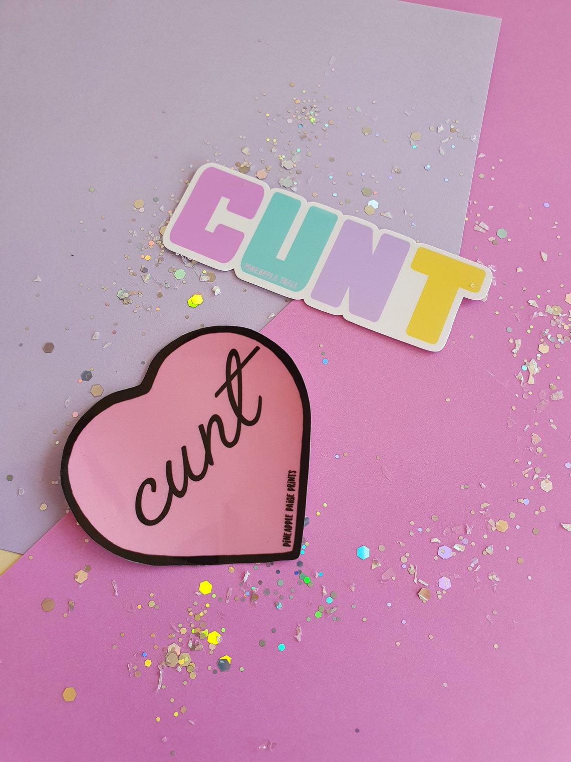 Cunt Sticker Pink Swear Words Sticker Cunt Gifts Cunt - Etsy