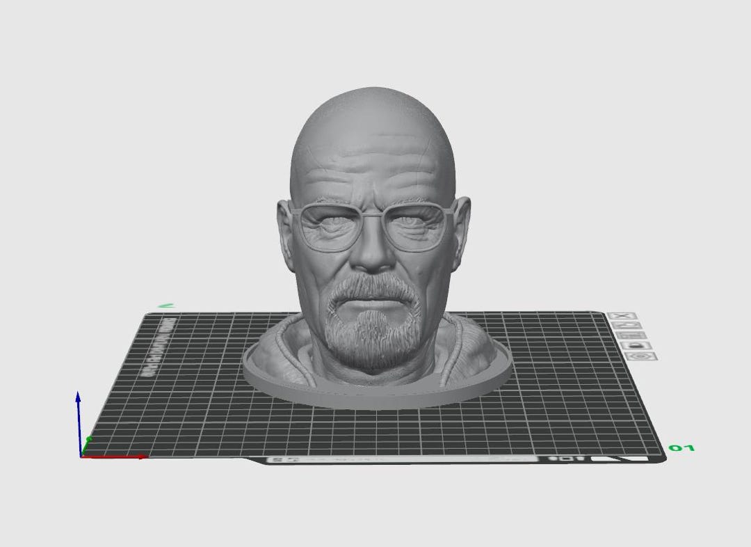 Walter White Headphone Stand STL File: 3D Printing Decor (digital ...
