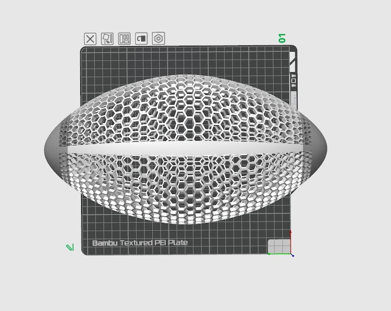 Airless American Football STL File: 3D Printing Model (digital Download ...