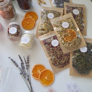 Herbal Tea Gift for Self Care Including Calendula, Oat Straw, Lavender ...