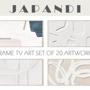 Samsung Frame TV Art Bundle, Modern Texture Painting Produced by ...