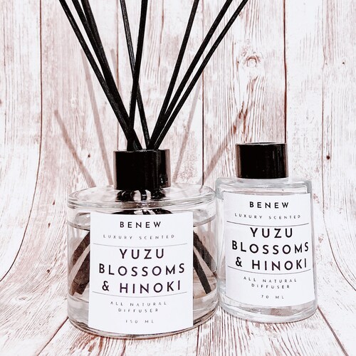Reed Diffuser Yuzu Blossoms & Hinoki Home Fragrance | Etsy