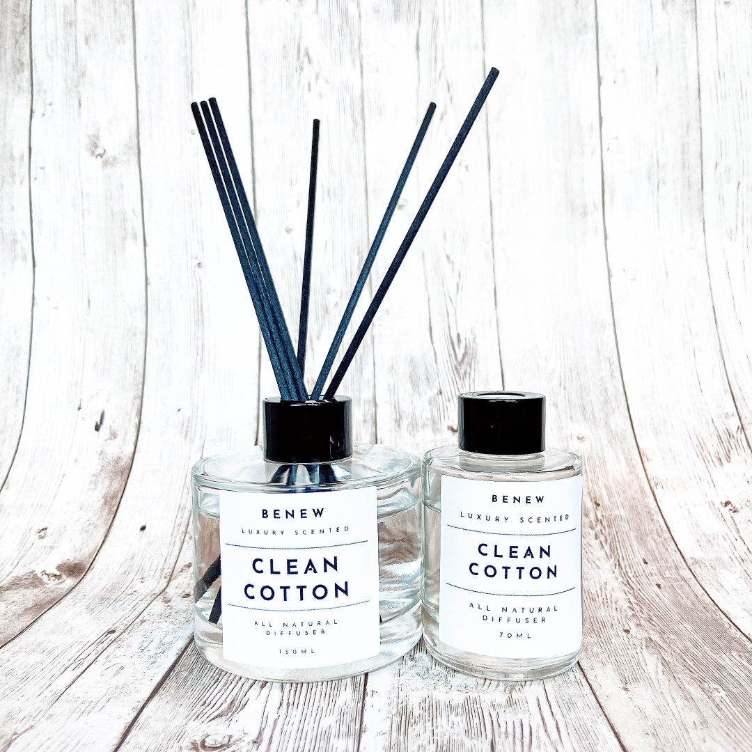 Reed Diffuser, Clean Cotton, Home Fragrance, Diffuser Oil, Luxury ...