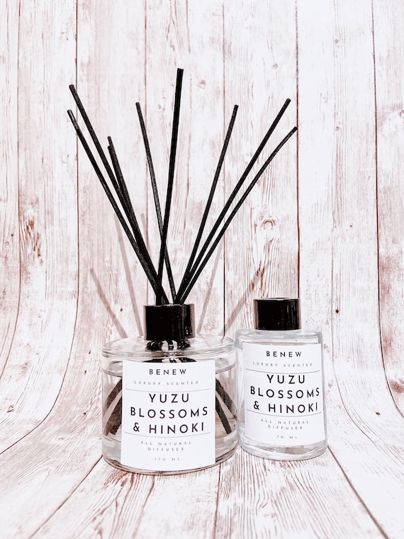 Reed Diffuser Yuzu Blossoms Hinoki Home fragrance Diffuser oil Luxury Scents