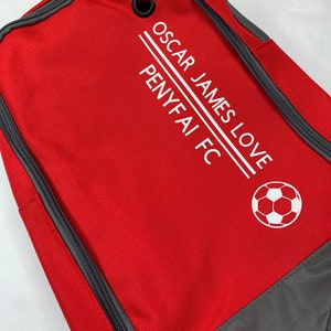 Personalised Boot Bag Personalised Football Boot Bag Rugby Bag Tennis ...