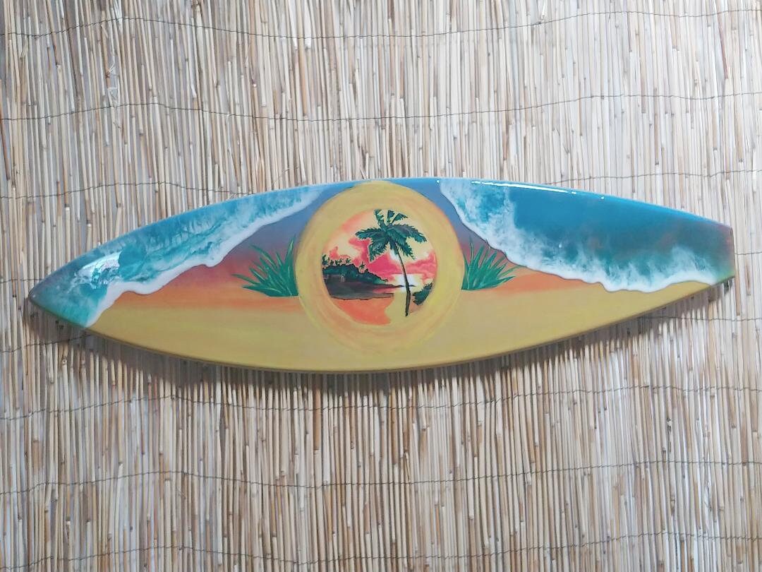 Surfboard Wall Decor, Beach Wall Art, Ocean Art, Beach Decor, Coastal ...