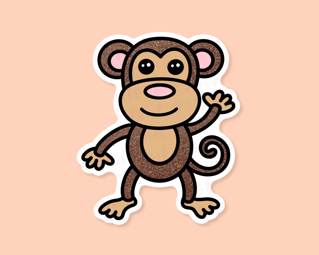 Tactile Monkey Vinyl Sticker Sensory Stickers Tactile - Etsy