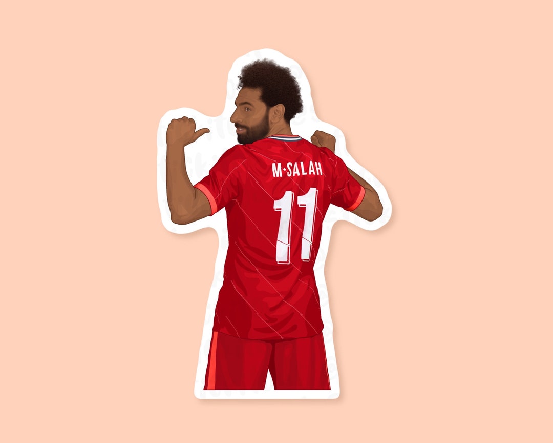 Mo Salah Vinyl Sticker, Liverpool Stickers, Liverpool FC Gifts, Premier ...