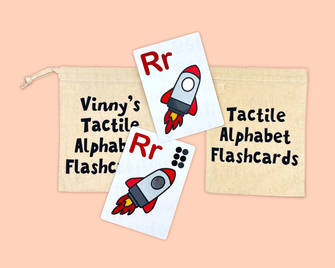 Tactile Alphabet Flashcards Educational Games Braille Gifts - Etsy ...