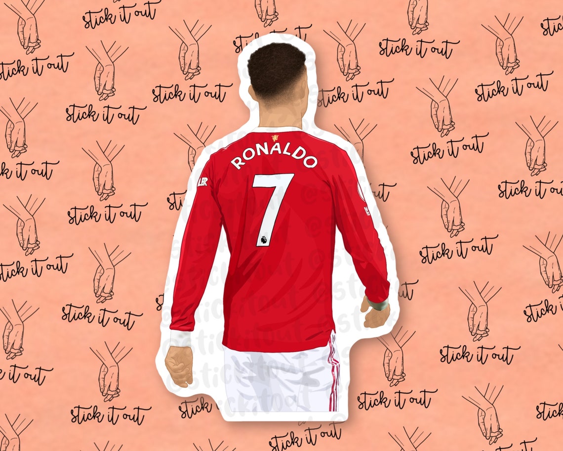Cristiano Ronaldo Vinyl Sticker Manchester United Gifts CR7 | Etsy