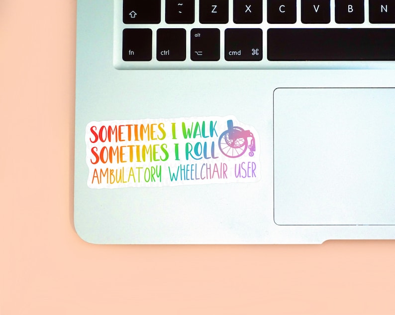 Ambulatory Wheelchair User Vinyl Sticker Disability Sticker - Etsy