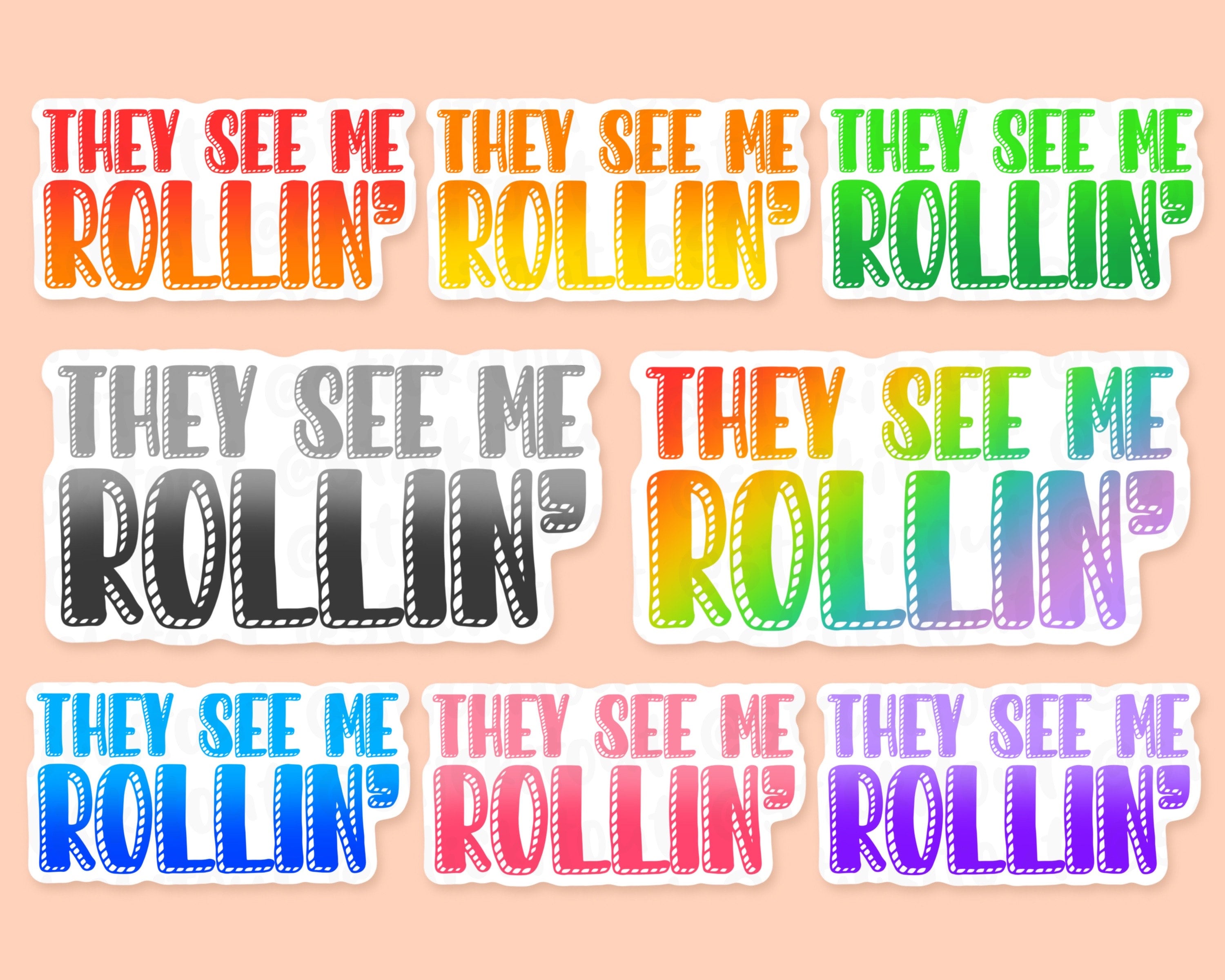 They See Me Rollin Vinyl Sticker Wheelchair Stickers - Etsy