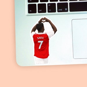 Bukayo Saka Vinyl Sticker, Arsenal Sticker, Arsenal Gift, World Cup ...