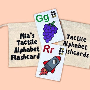 Tactile Alphabet Flashcards, Educational Games, Braille Gifts ...