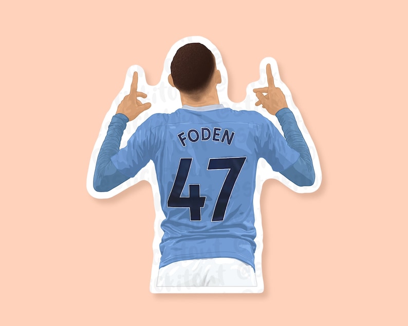 Phil Foden Vinyl Sticker Manchester City Stickers England - Etsy UK