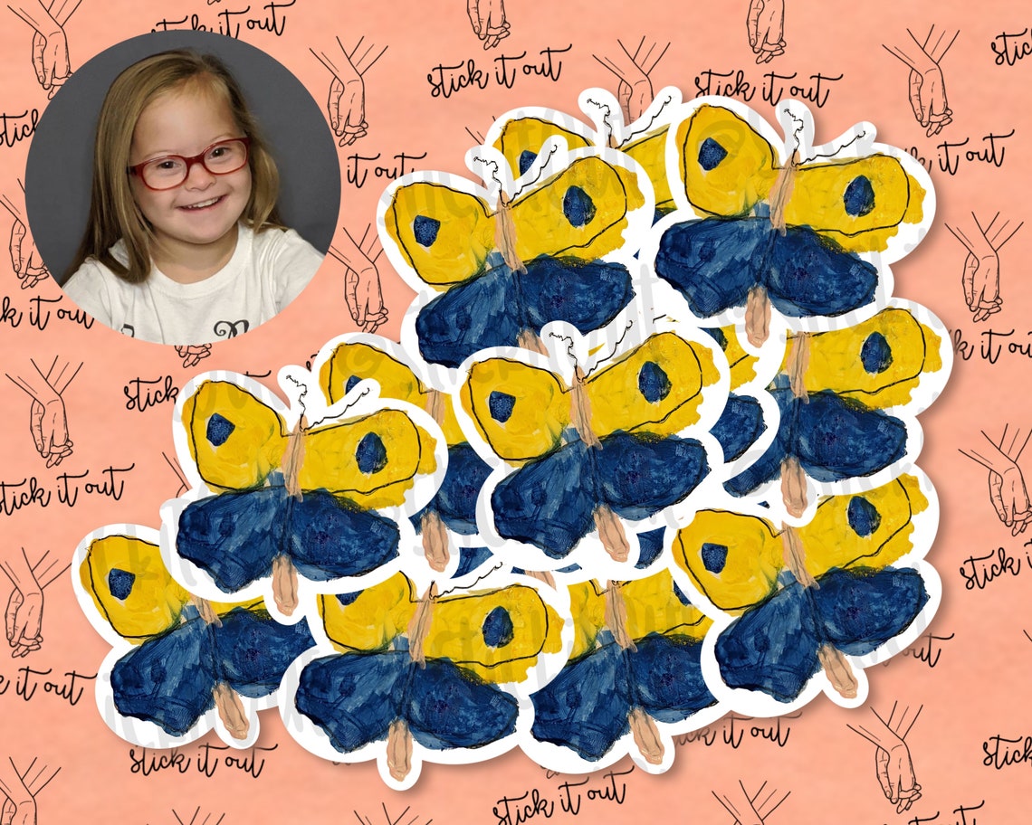 Francesca's Butterfly World Down Syndrome Day Butterfly | Etsy