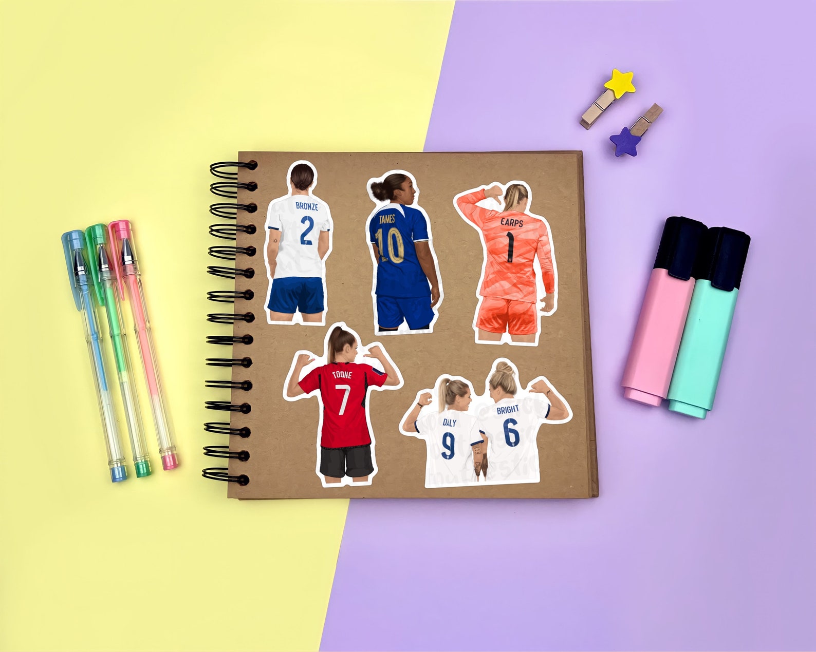 Lauren James Vinyl Sticker, England Lionesses Sticker, Lionesses Gifts ...
