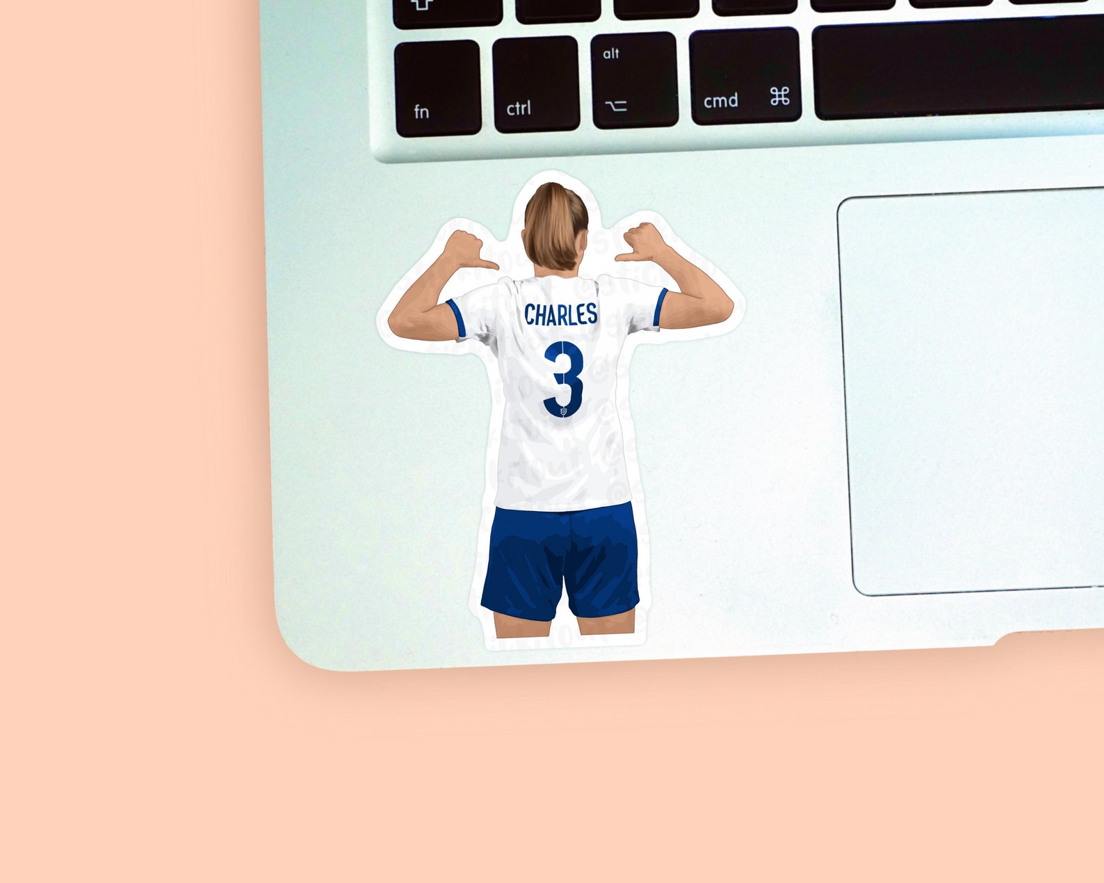 Niamh Charles Vinyl Sticker, England Lionesses Sticker, Lionesses Gifts ...